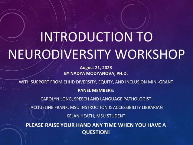 Intro To Neurodiversity | PPTX