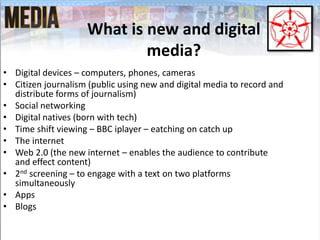 Intro to new and digital media | PPTX