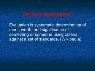 Intro to new empowerment evaluation | PPT