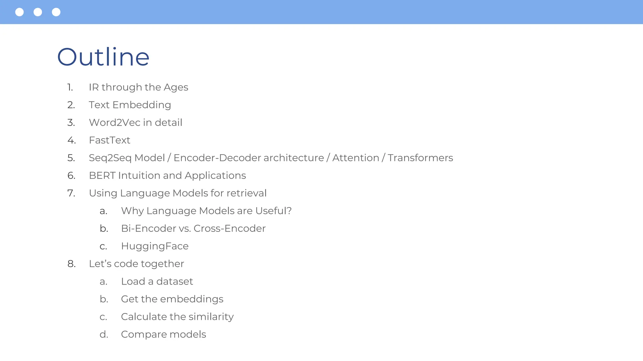 Introduction to Neural Information Retrieval and Large Language Models | PPTX