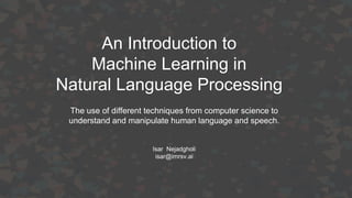Introduction to Natural Language Processing | PPT