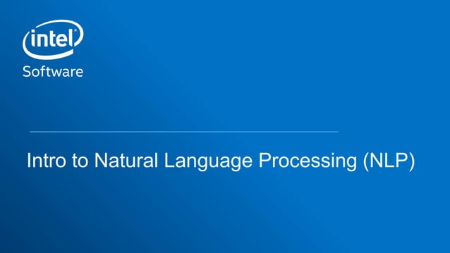 Intro to nlp | PPTX | Artificial Intelligence | Technology & Computing
