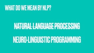 Intro to NLP | PPT