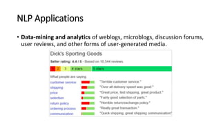 Introduction to natural language processing (NLP) | PPTX