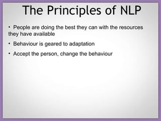 Intorduction to Neuro Linguistic Programming (NLP) | PPT