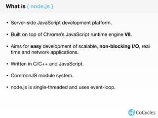 Intro to node.js - Ran Mizrahi (28/8/14) | PPT