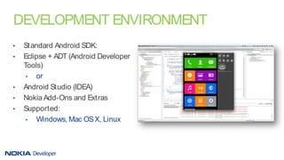 Intro to Nokia X software platform and tools | PPT