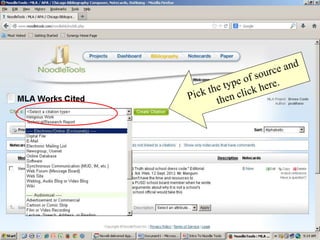 Intro to noodle tools | PPTX