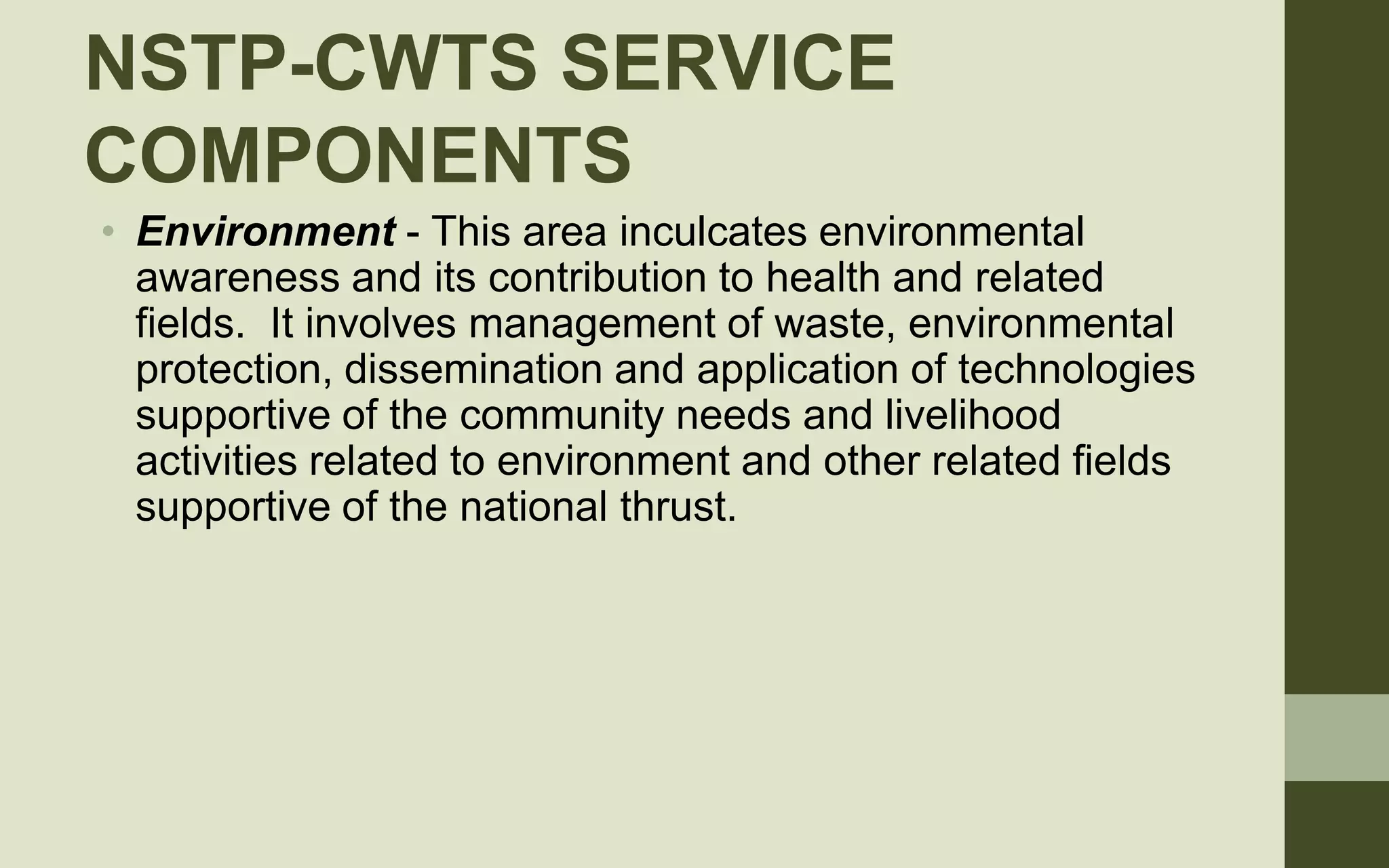 NSTP 1 | PPTX | Professional School | Postgraduate Education