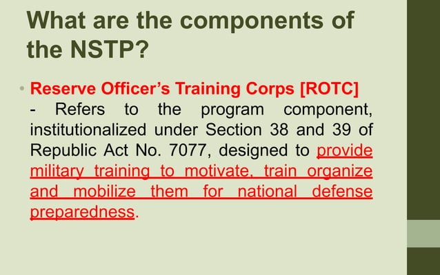 NSTP 1 | PPTX | Professional School | Postgraduate Education