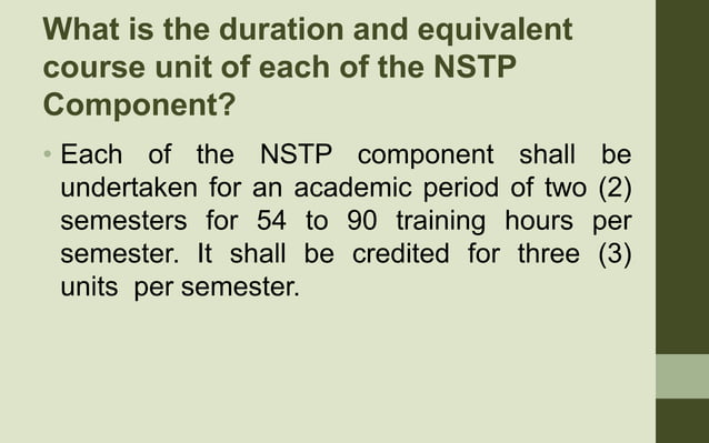 NSTP 1 | PPTX | Professional School | Postgraduate Education