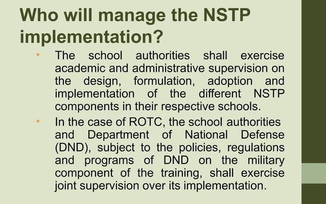 NSTP 1 | PPTX | Professional School | Postgraduate Education