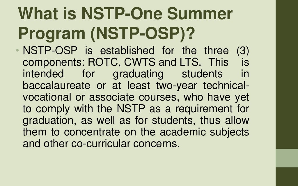 NSTP 1