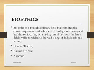 INTRO TO NURSING ETHICS.pptbsn bs nursing seme | PPT