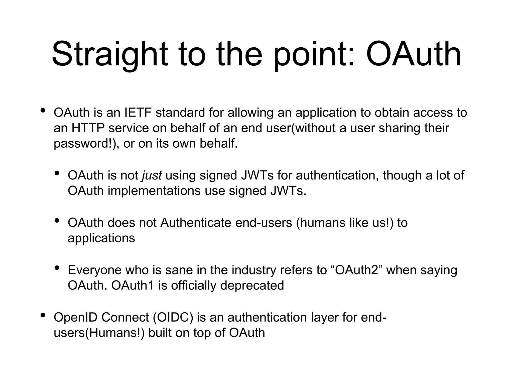 Intro To Oauth2 And Openid Connect Pptx Cloud Computing Internet