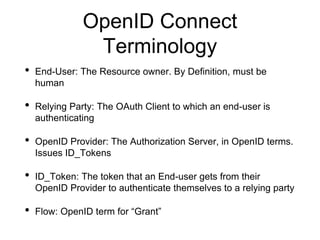 Intro to OAuth2 and OpenID Connect | PPTX | Cloud Computing | Internet