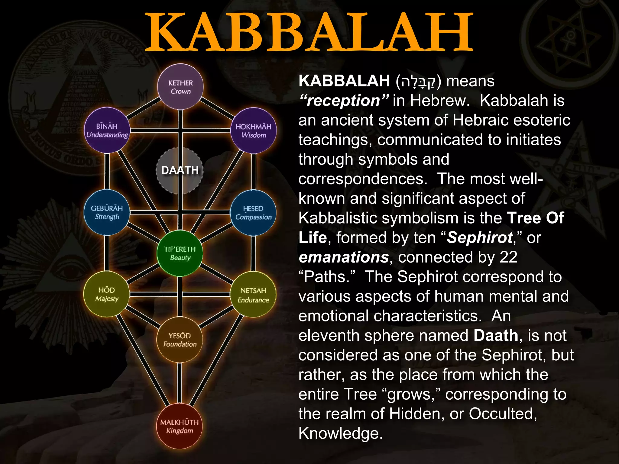 Intro to Occult, Kabbalah and Tarot | PPTX