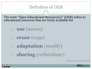 Intro To Oer | PPT
