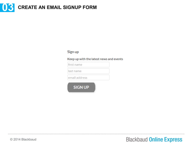 Blackbaud Online Express | PPTX | Email | Internet