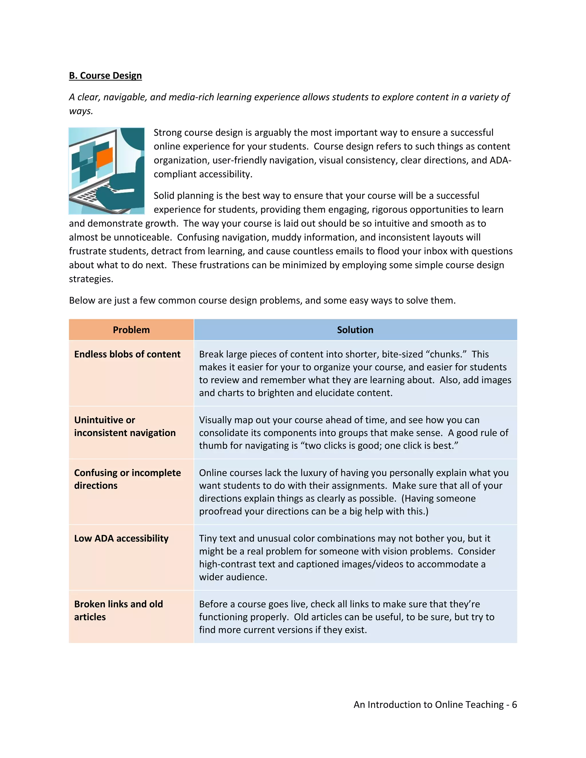 Introduction to Online Teaching - Handout Packet | PDF