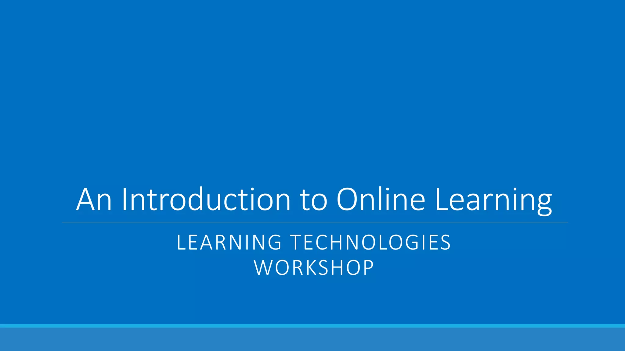 Intro to Online Teaching PPT | PPTX