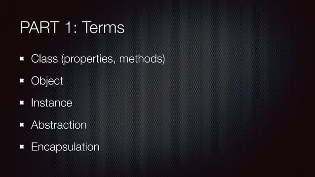 Demystifying Object Oriented Programming Lone Star Php Ppt 3270