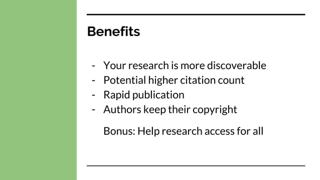 Introduction to Open Access | PPT