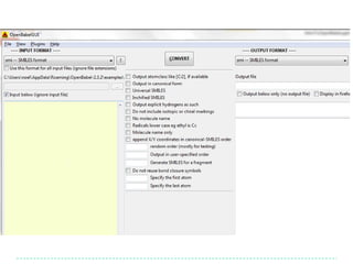 Intro to Open Babel | PPTX