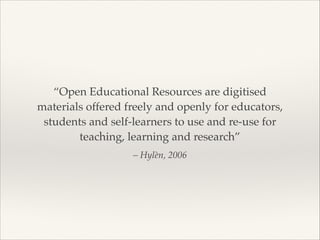Intro to open educational resources | PPT