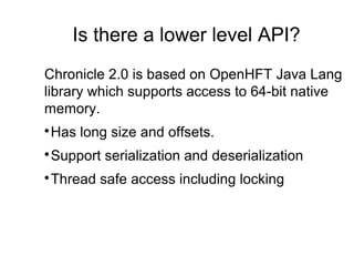 Introduction to OpenHFT for Melbourne Java Users Group | PPT