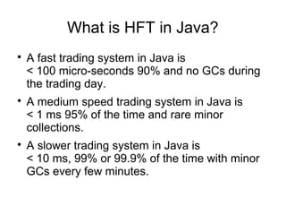 Introduction to OpenHFT for Melbourne Java Users Group | PPT