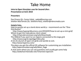 Intro to Open Sim for Second Lifers | PPT