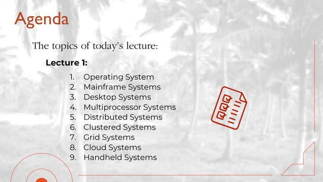 Introduction To Operating System Lecture 1 Ppt
