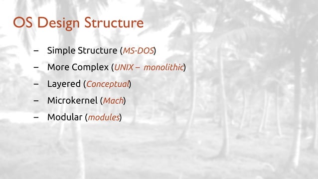 Introduction To Operating System Lecture 3 Ppt