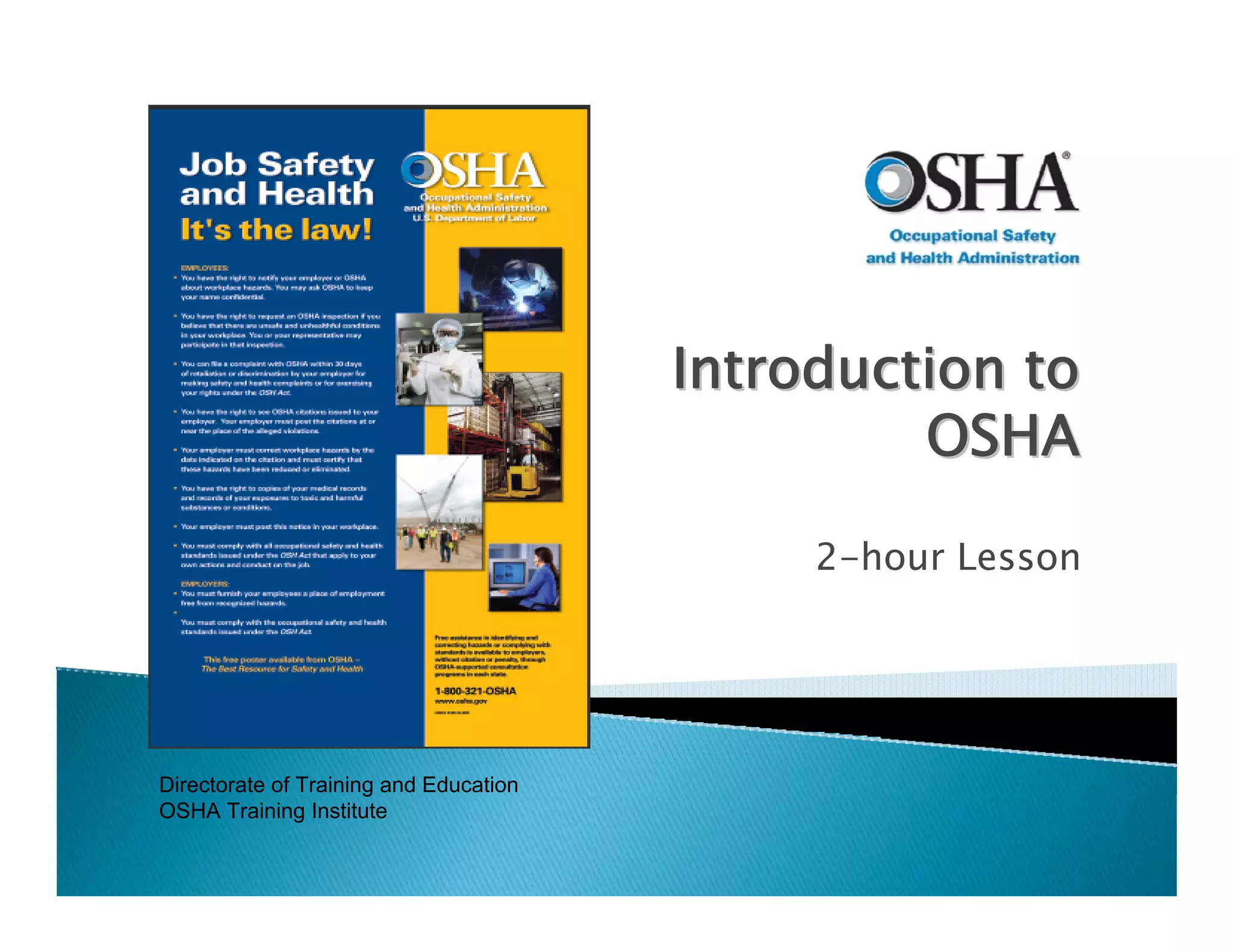 Introduction to OSHA | PDF