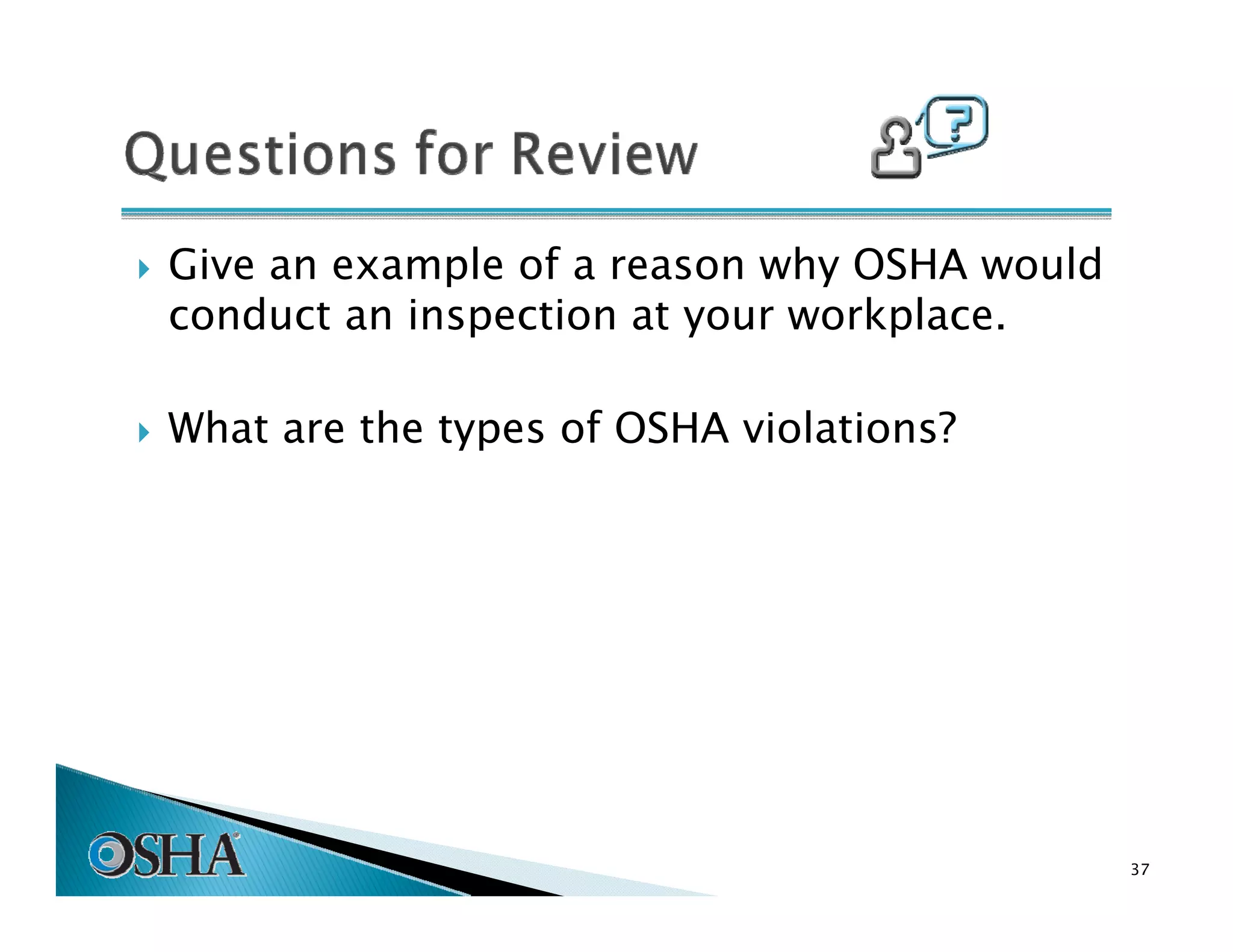 Introduction to OSHA | PDF