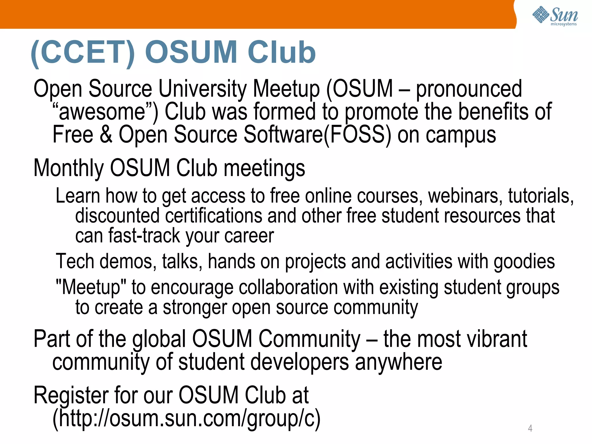 Introduction To Osum. | ODP