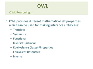 Intro to OWL & Ontology | PPT