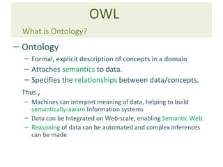 Intro to OWL & Ontology | PPT