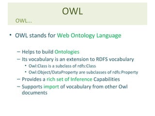 Intro to OWL & Ontology | PPT