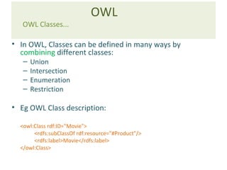 Intro to OWL & Ontology | PPT