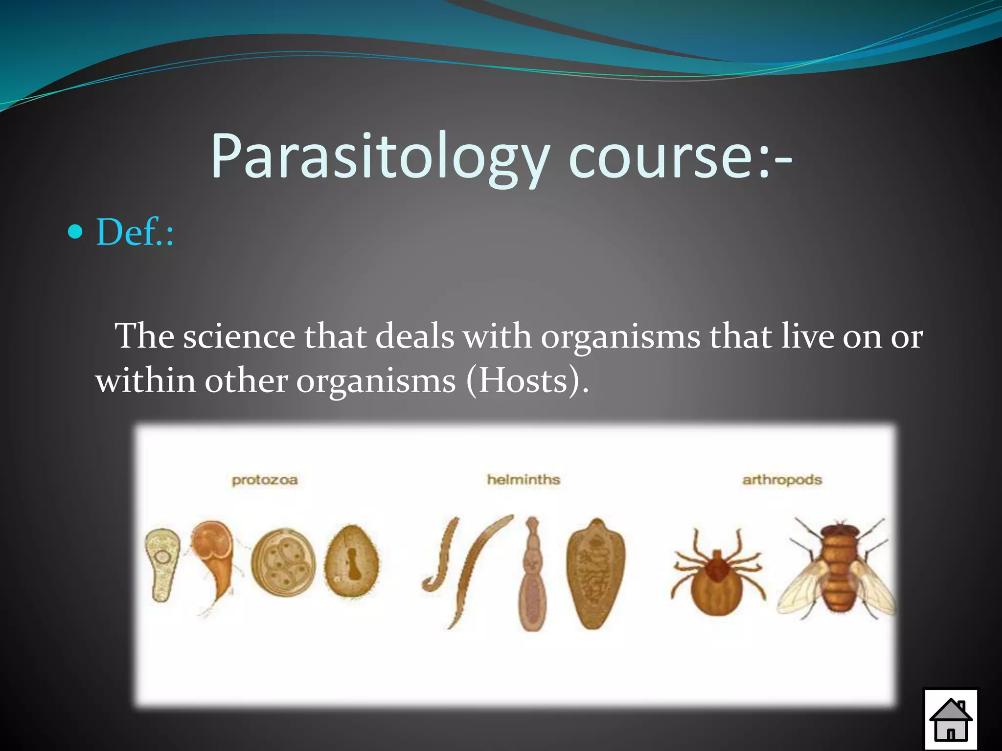 Intro to parasitology | PPTX