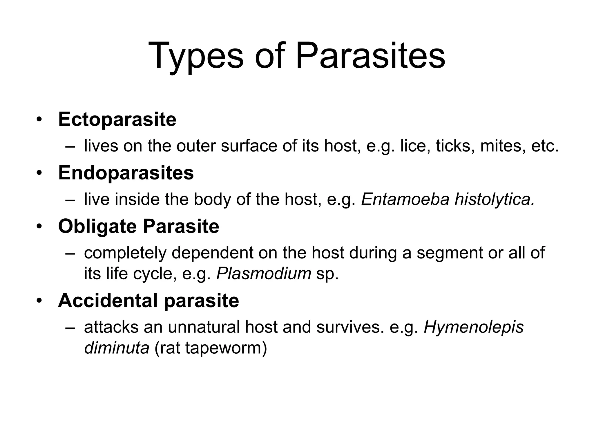 Introduction to Parasitology - MicroPara | PDF