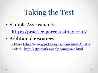 Intro to Parcc | PPTX | Standardized Testing | Educational Assessment