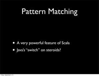 Intro to pattern matching in scala | PDF