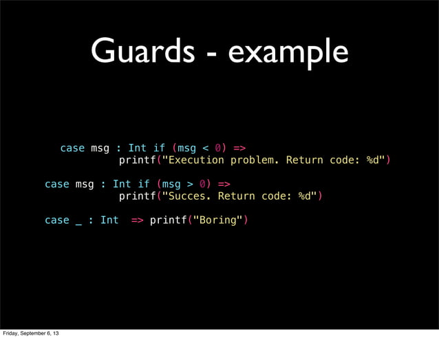 Intro to pattern matching in scala | PDF