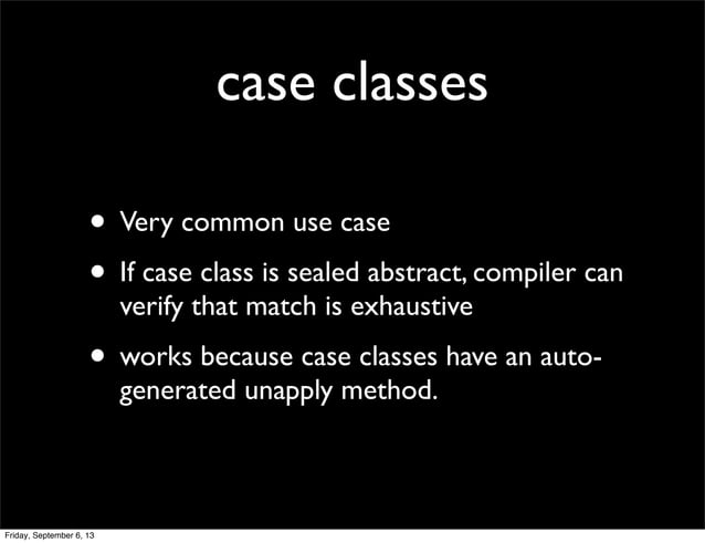 Intro to pattern matching in scala | PDF