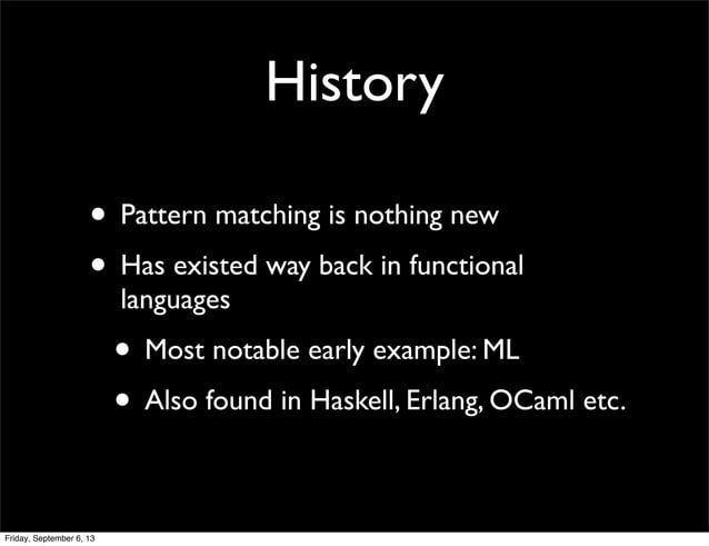 Intro to pattern matching in scala | PDF