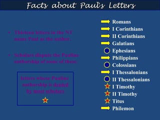 Introto paulletters | PPT