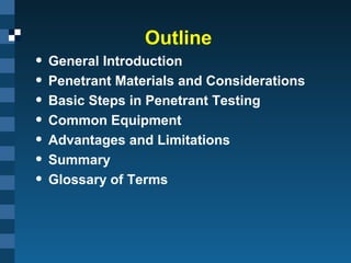 Intro to penetrant | PPT